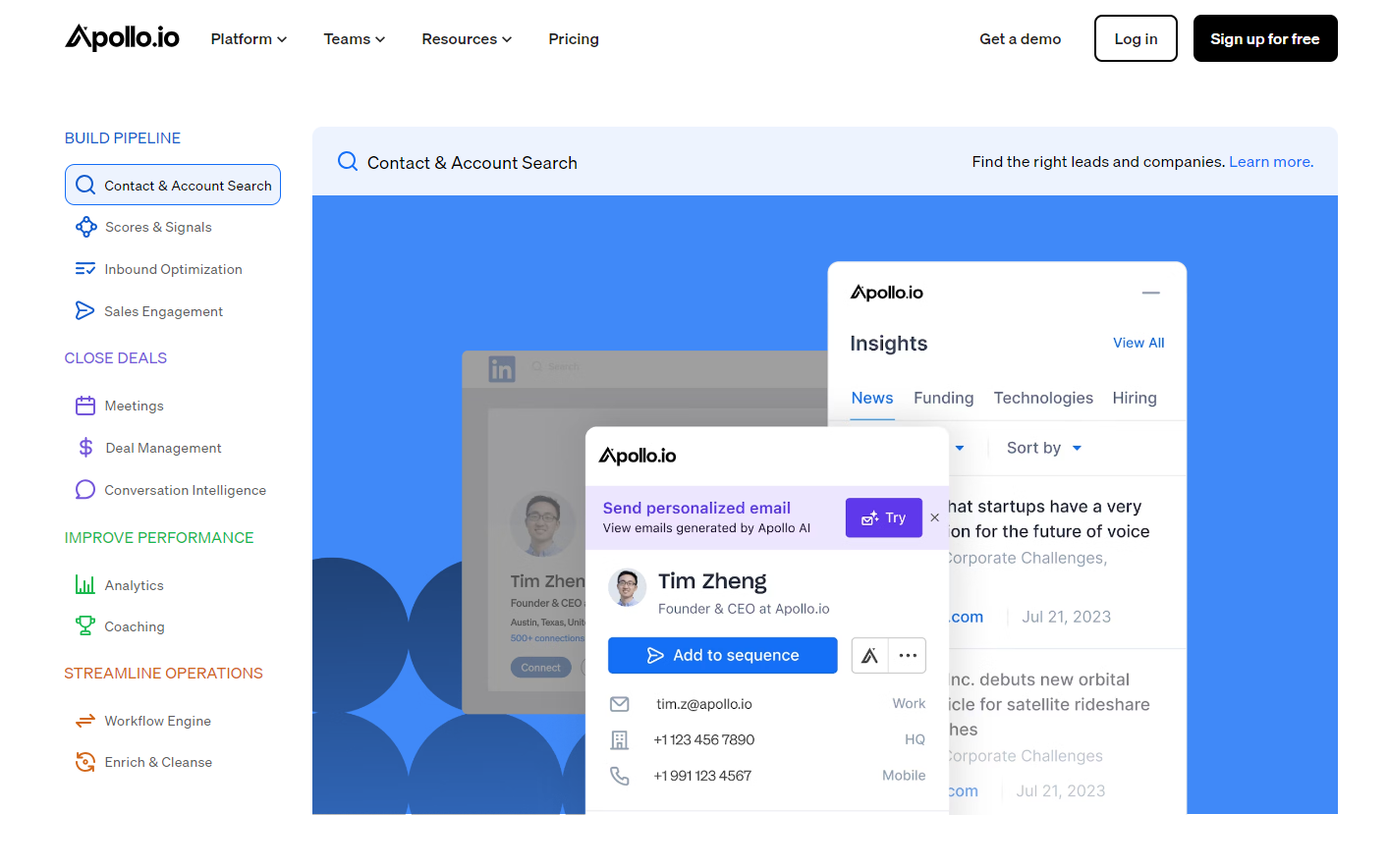 Explorando la base de datos de contactos y empresas de Apollo.io