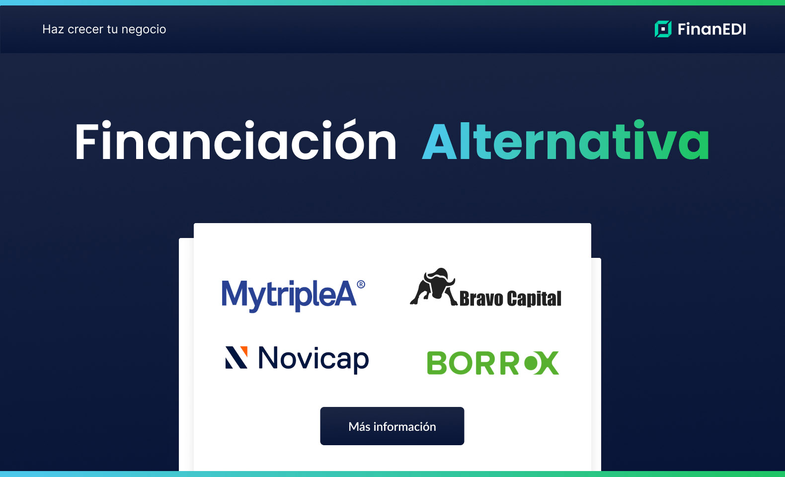Soluciones de financiación alternativa para empresas y autónomos